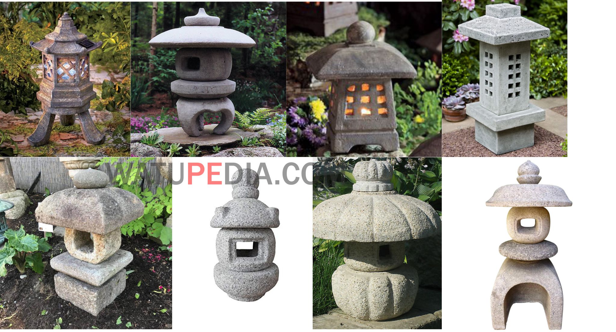 Lampu taman/ lampion batu candi muntilan - WATUPEDIA STONE ART